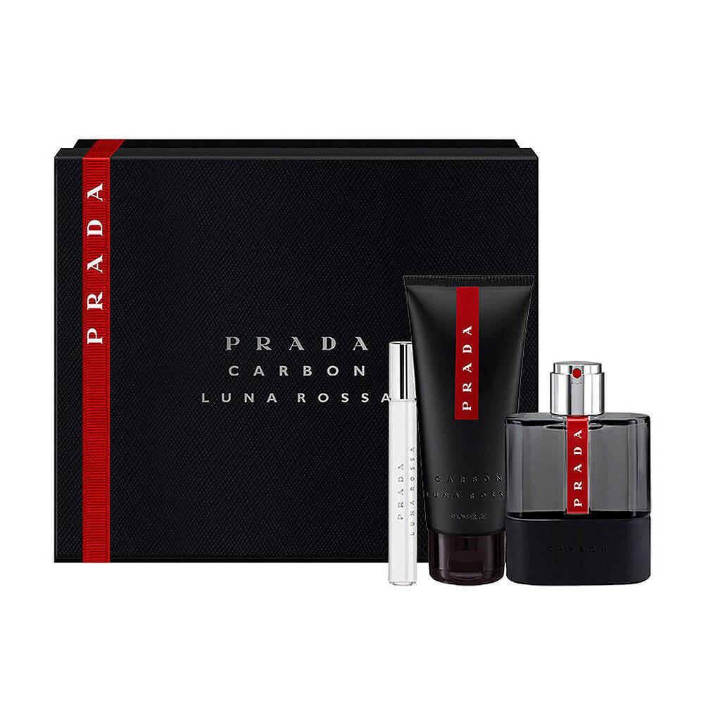 Prada Luna Rossa Carbon Gift Set For Men | Cost Plus Perfume